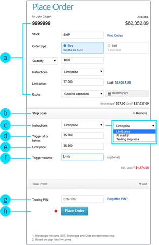 How do I place a trade?