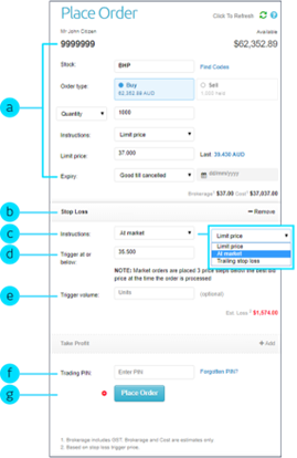How do I place a trade?